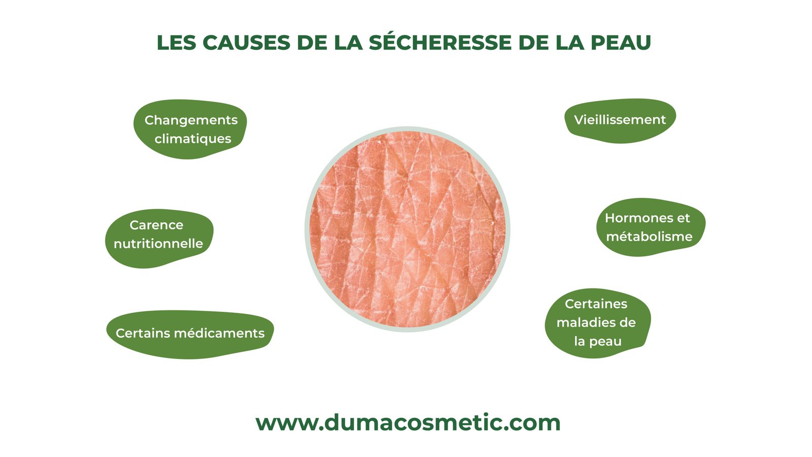 Les causes de la sécheresse de la peau - Duma